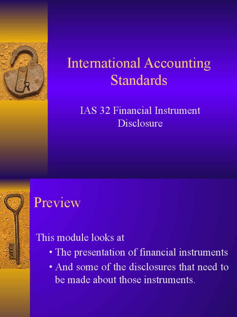 IAS 32 - Notes | PDF | Financial Risk | Equity (Finance)