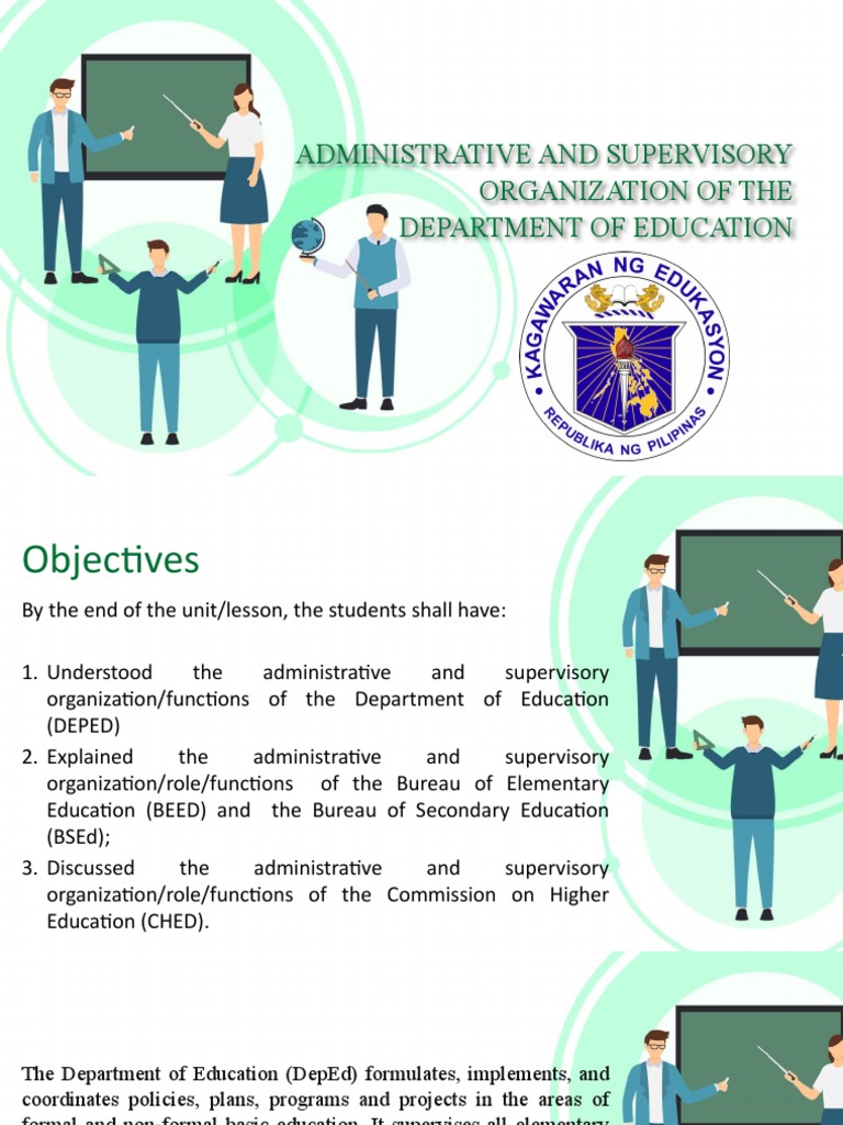 Administrative and Supervisory Organization of DepEd | PDF ...