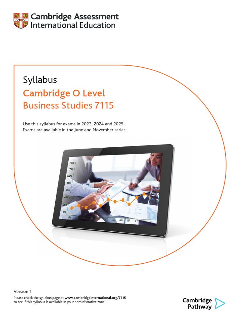 Business Studies-7115-Syllabus-2023-2025 | PDF | Marketing ...