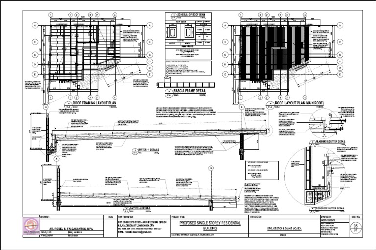 Roof beam schedule and details | PDF | Components | Building Technology