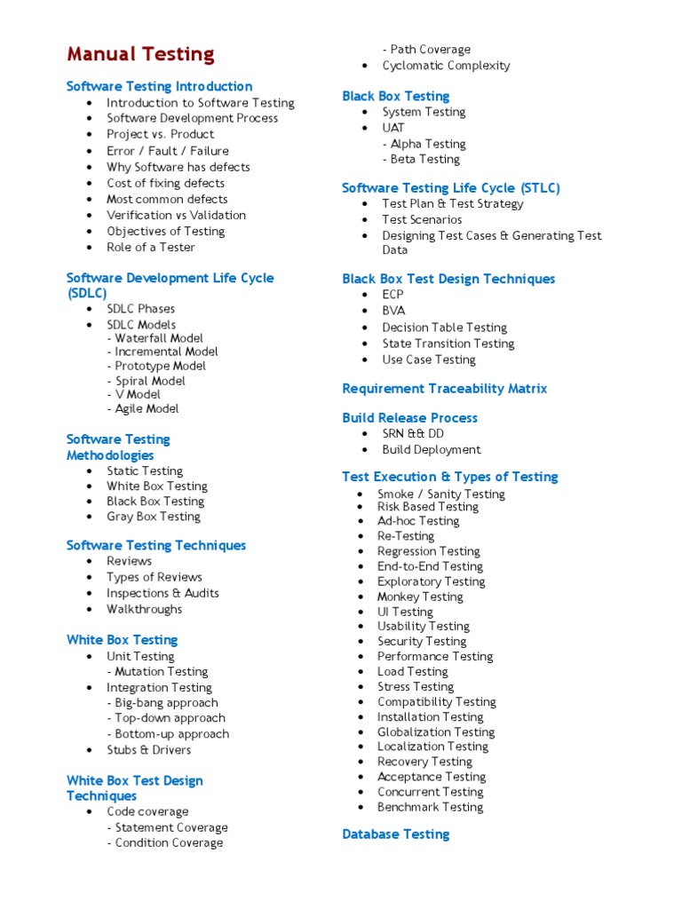 Software Testing - Syllabus | PDF | Software Testing | Web Service