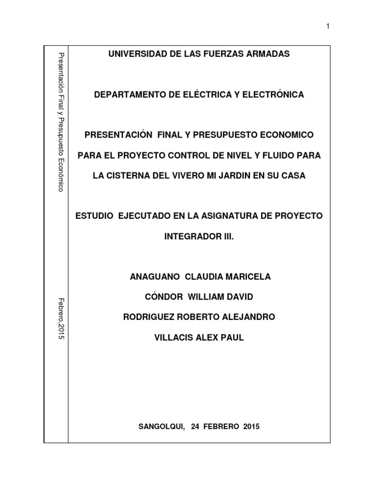 Presentacion Final Proyecto Integrador I | PDF | Controlador lógico programable | Relé