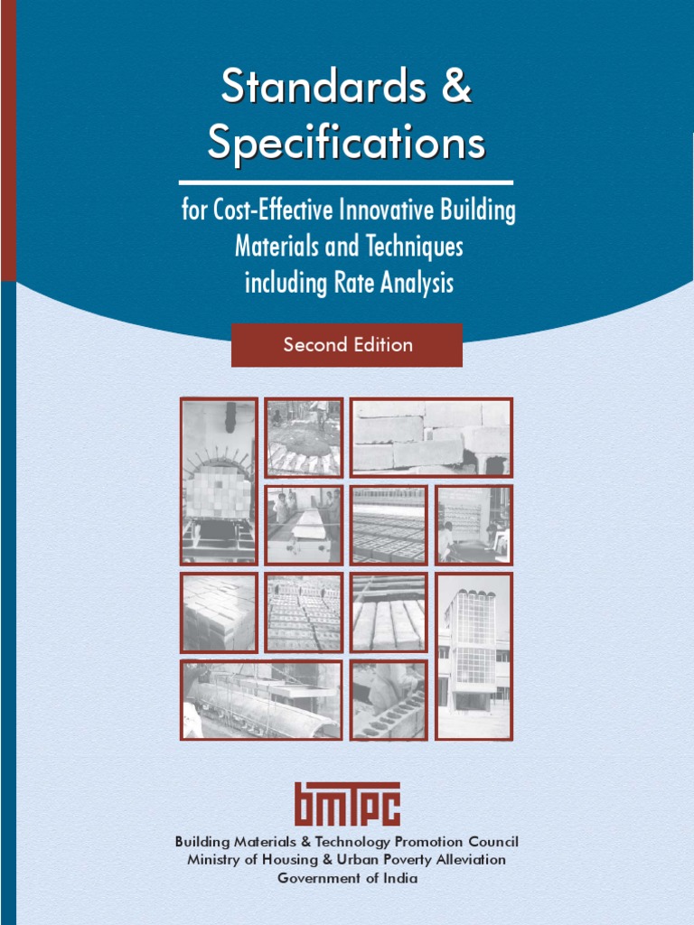 BMTPC Standards&Specification 2009 | PDF | Brick | Concrete