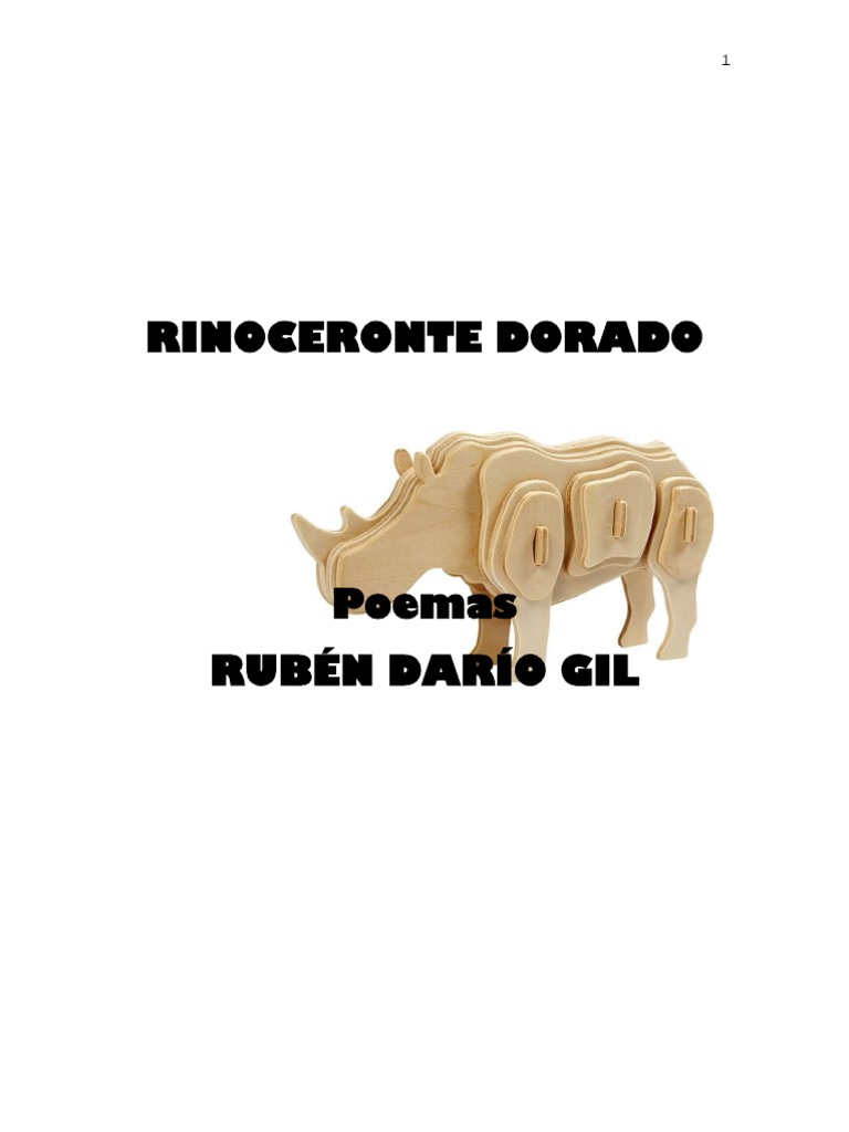 Poemario El Rinoceronte Dorado | PDF | Amor