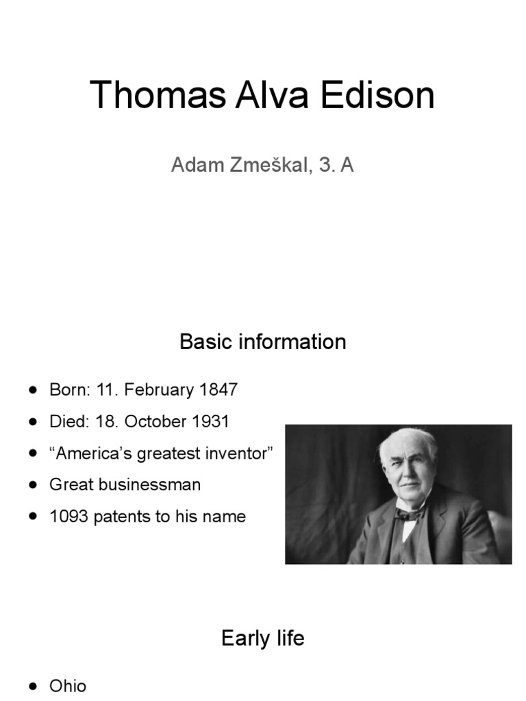 Thomas Edison | PDF