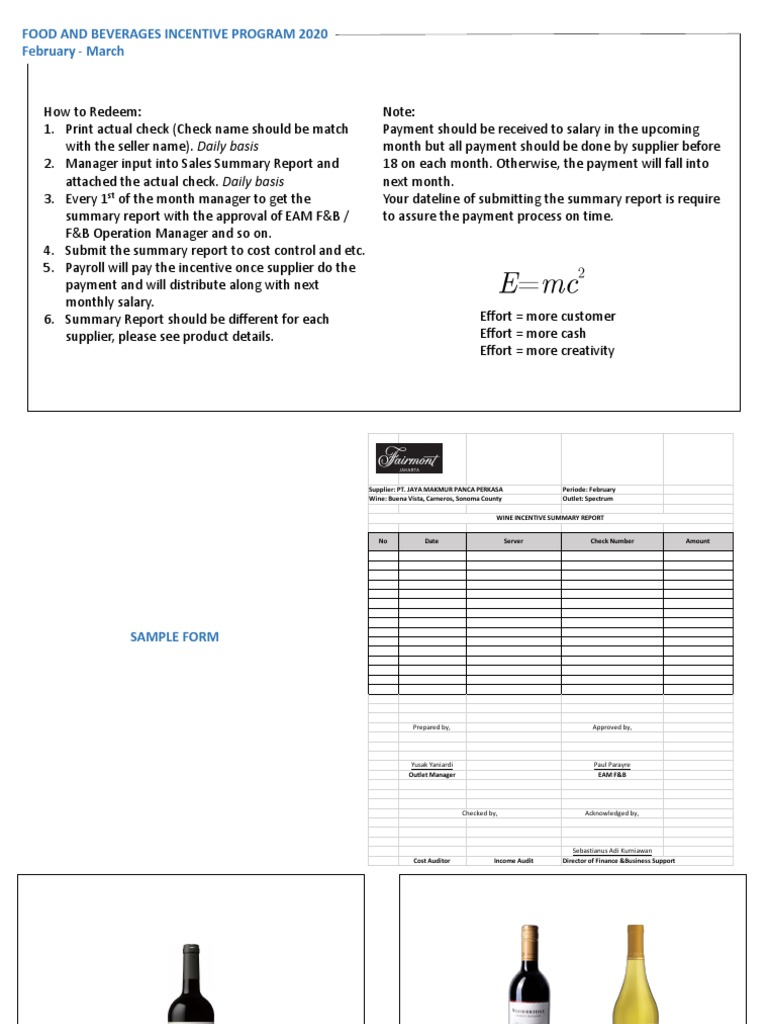 Wine Incentive Program - Feb March | PDF | Business | Economies