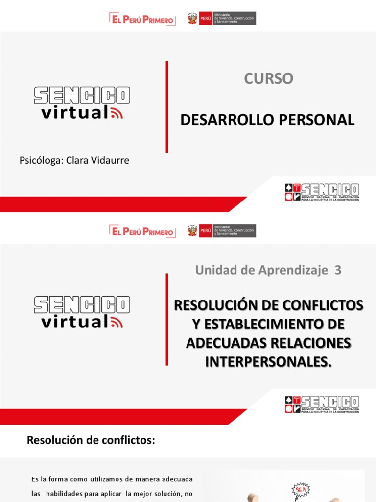 Desarrollo Personal Sencico PPT U3 | PDF | Toma de decisiones | Las emociones