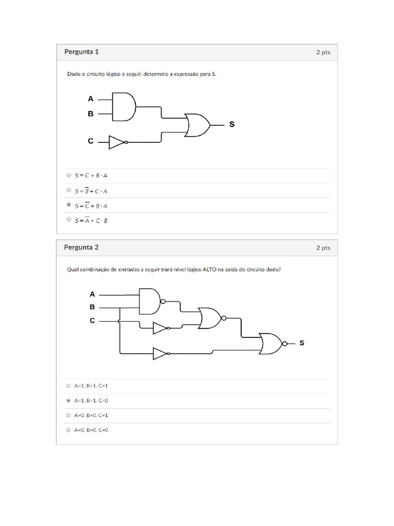 Semana3 - Circuitos Logicos | PDF