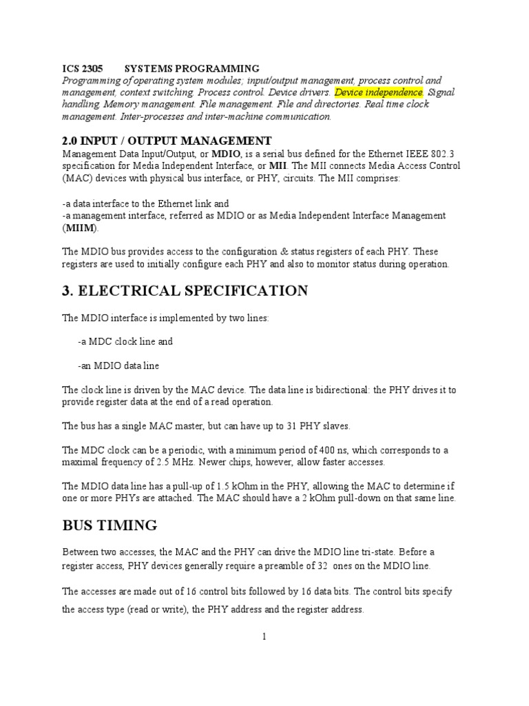 ICS 2305 Systems Programming | PDF | Process (Computing) | Kernel ...