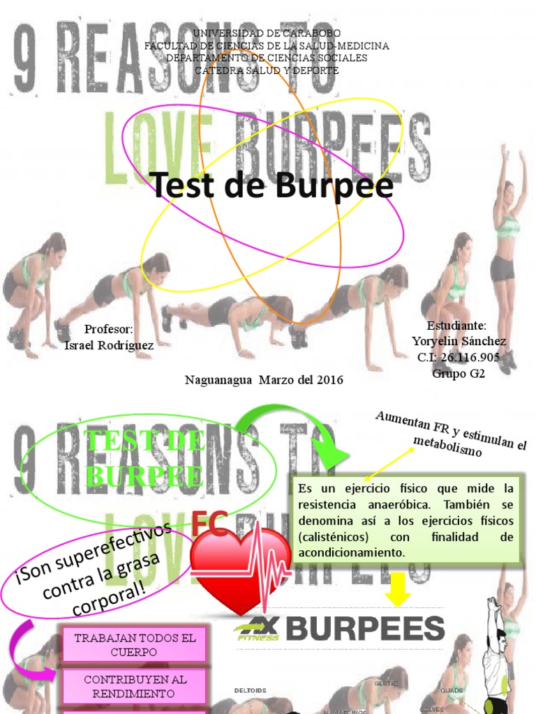 test de burpees | PDF | Ciencias de la Salud | Aptitud física