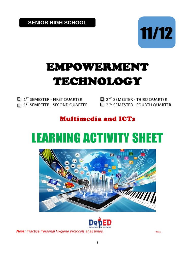 Empowerment Technology: Learning Activity Sheet | PDF | Web 2.0 | World Wide Web