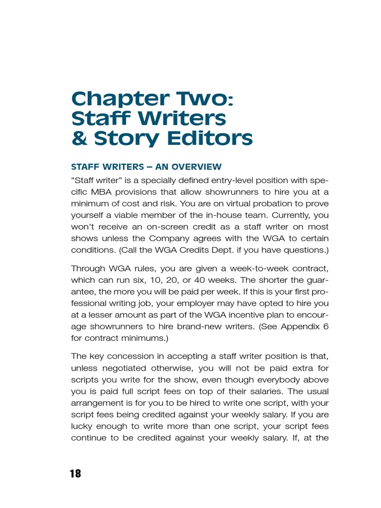 Staff Writers y Story Editors | PDF | Salary | Pension