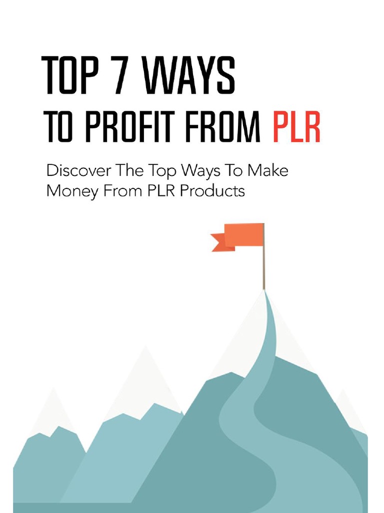 Top 7 Ways To Profit From Plr Pdf Books Communication