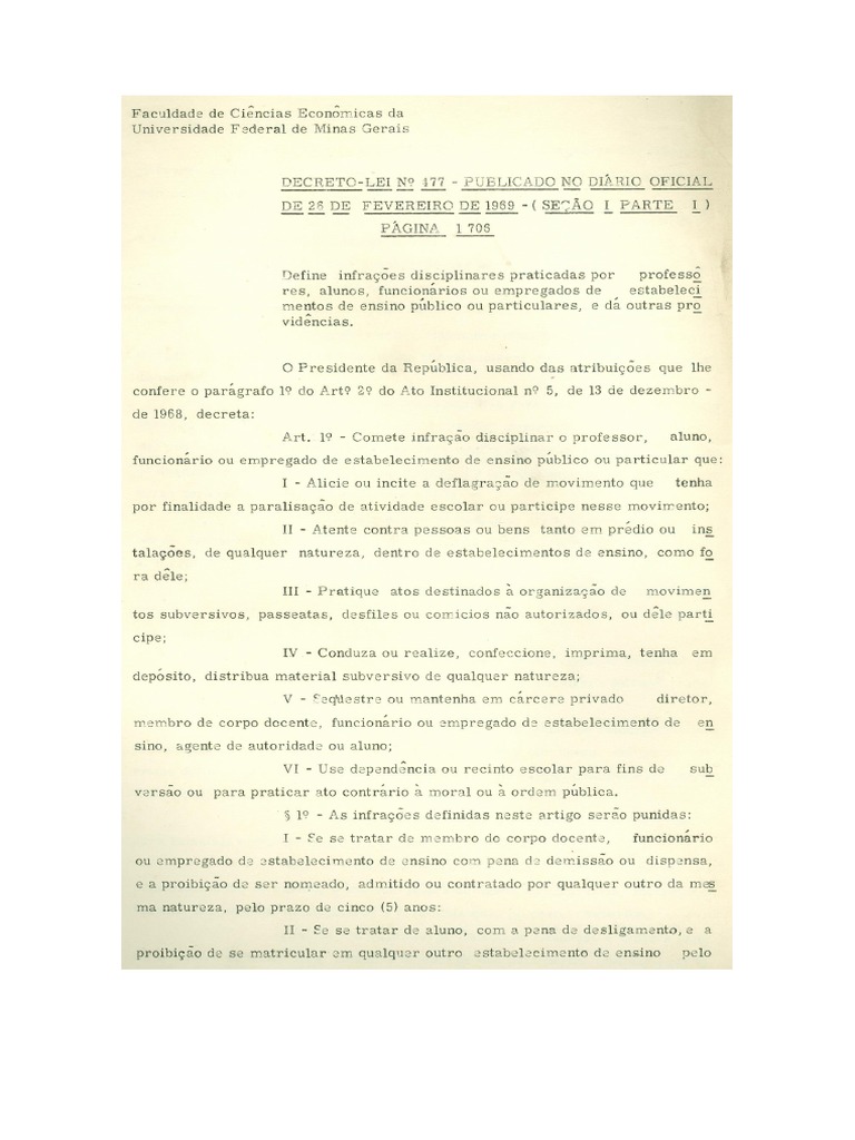 Decreto Lei 477 | PDF