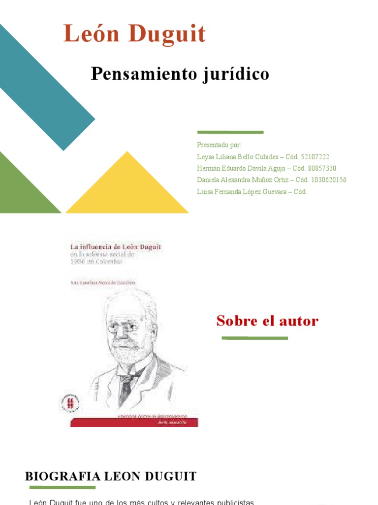 León Duguit y el Derecho Social | PDF | Propiedad | Estado (política)
