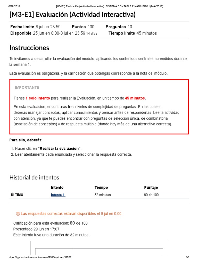 (M3-E1) Evaluación (Actividad Interactiva) - Sistema Contable ...