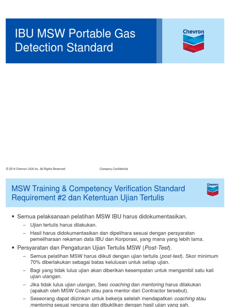 Portable Gas Detection Training. - Ind | PDF