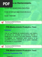X - Ejemplo de Implementación Del TPM | PDF | Planificación