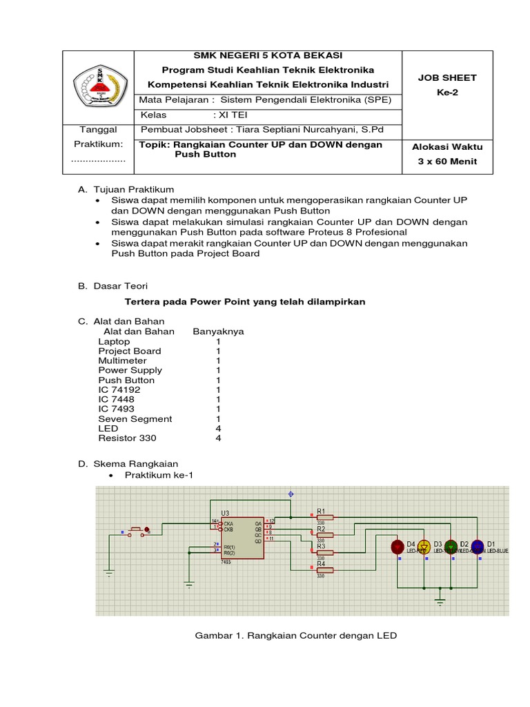 Jobsheet 2 - Counter | PDF | Metode & Bahan Ajar | Komputer