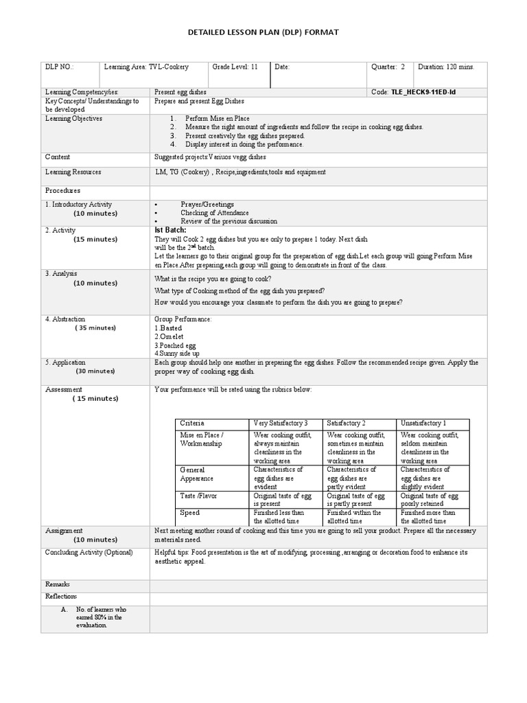 Grade 11 Egg Dish Preparation Guide | PDF | Desserts | Pudding