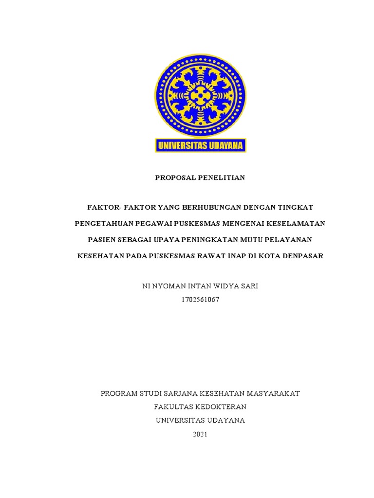 Proposal Penelitian Revisii - Ni Nyoman Intan Widya Sari - 1702561067 | PDF