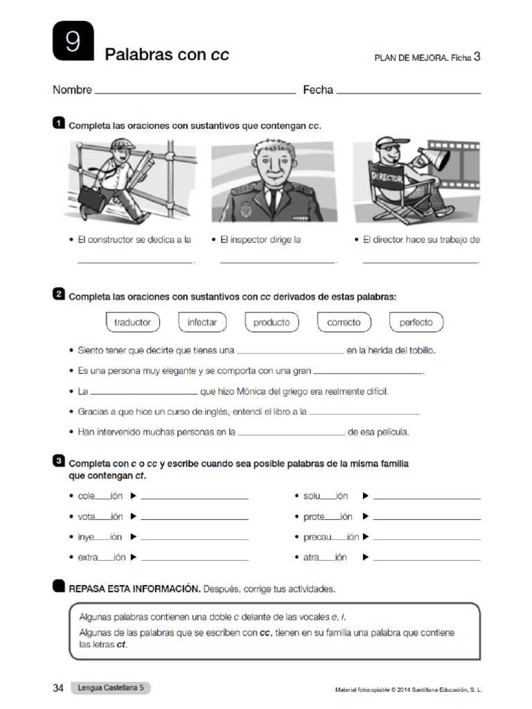 Palabras Con CC | PDF