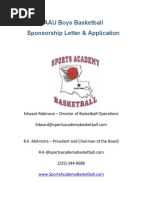 Basketball Solicitation Letter Sample | PDF