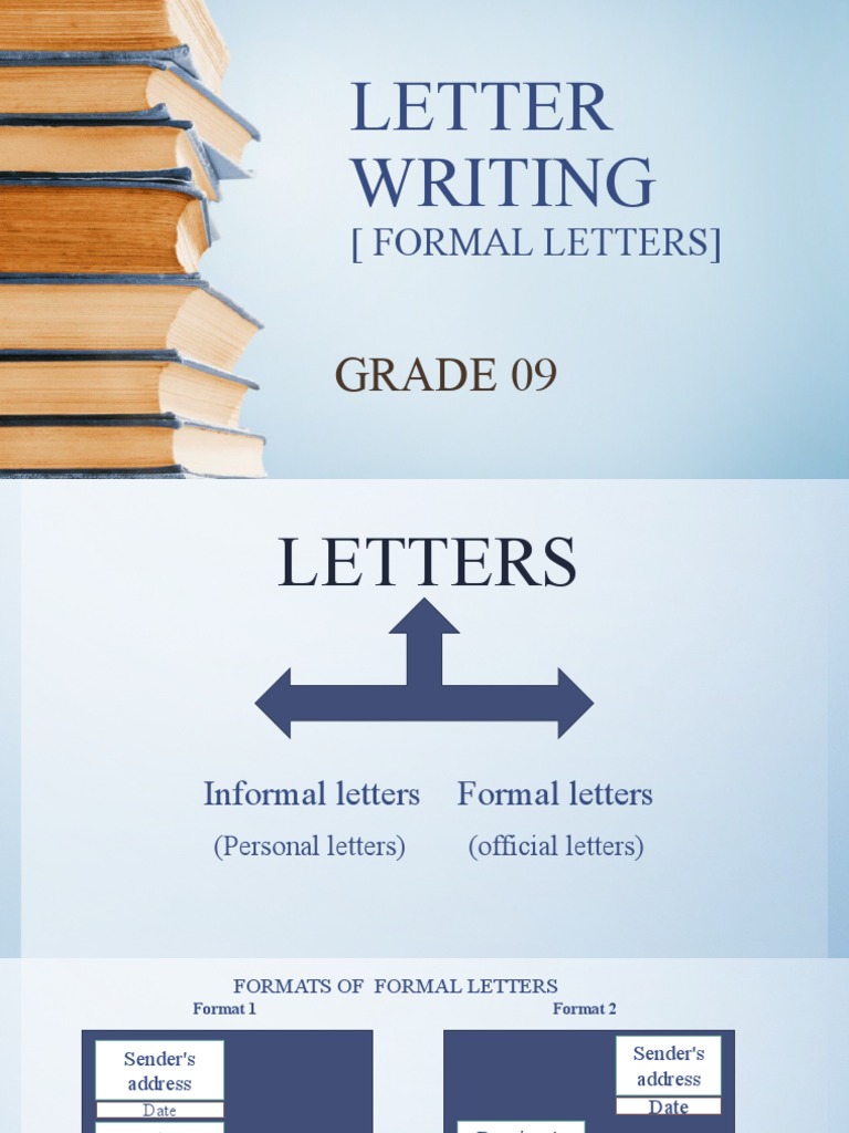 Grade 9 Formal Letter Guide | PDF | Career & Growth | Language Arts ...