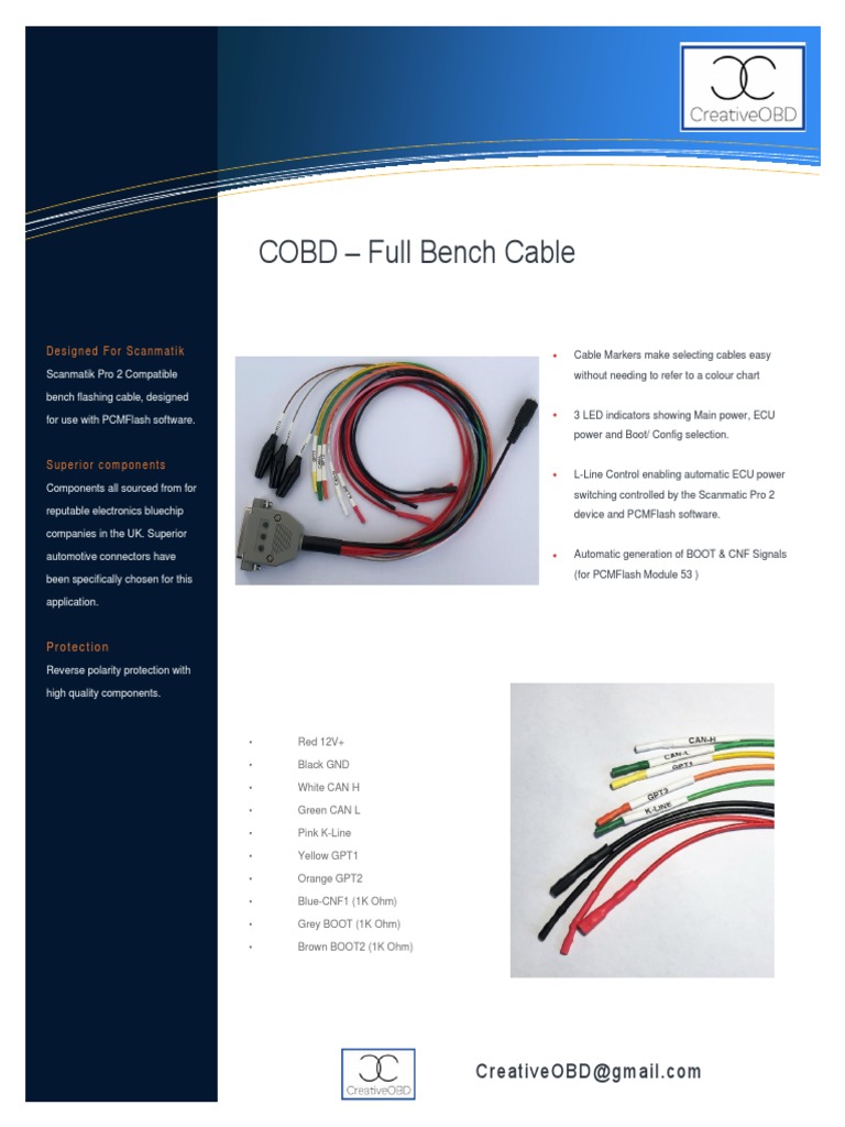 Information Technology Solutions: COBD - Full Bench Cable | PDF