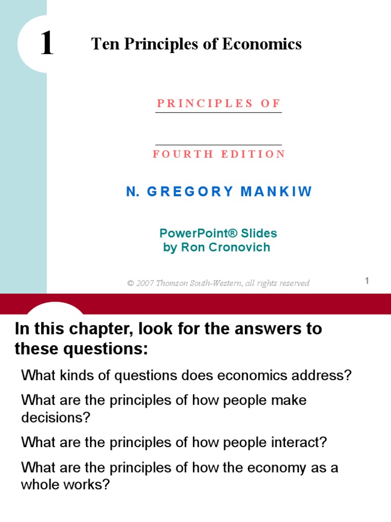Principles of Economics | PDF | Economics | Inflation