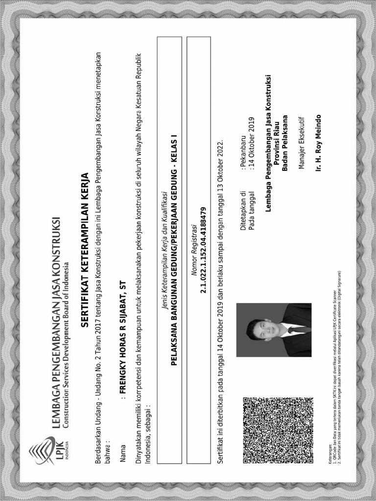 SKT Pelaksana Bangunan Gedung | PDF