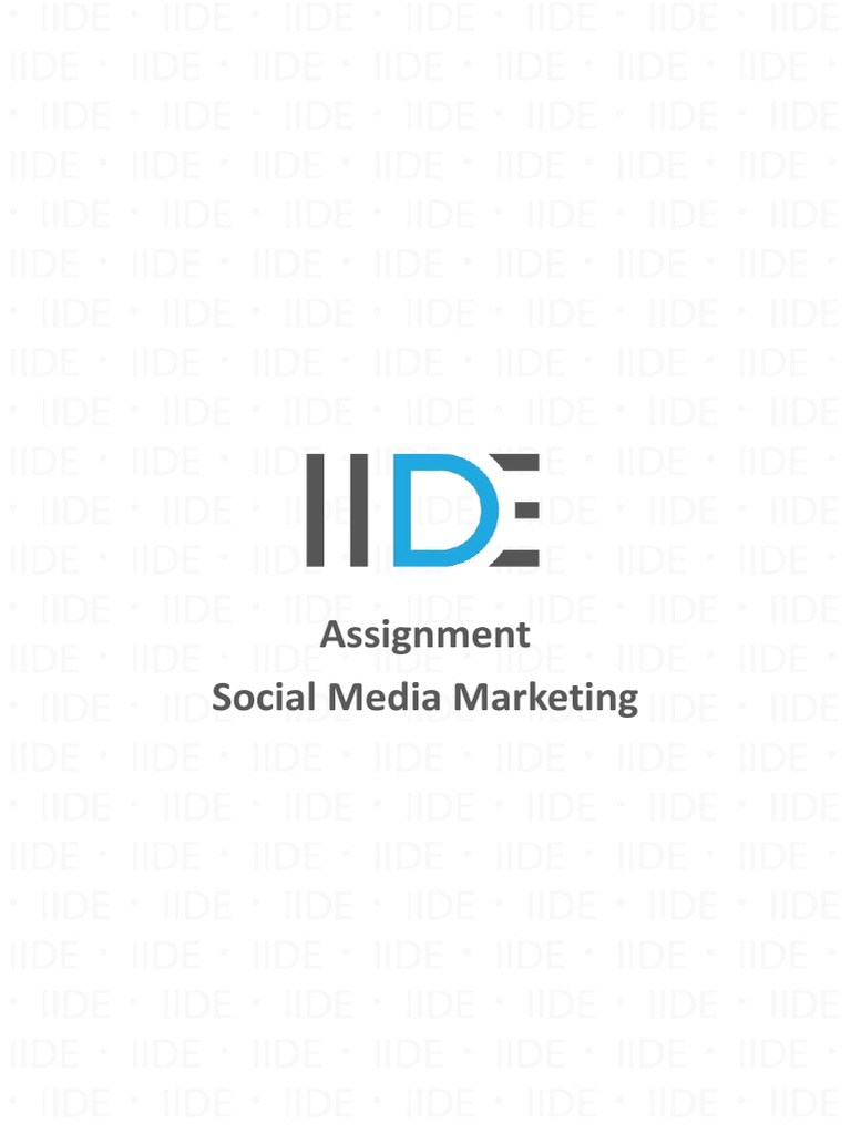 Assignment Social Media Marketing | PDF | Facebook | Business