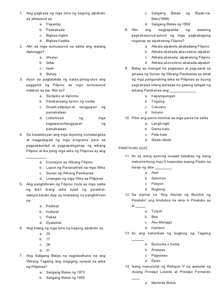 Gen Ed Reviewer | PDF