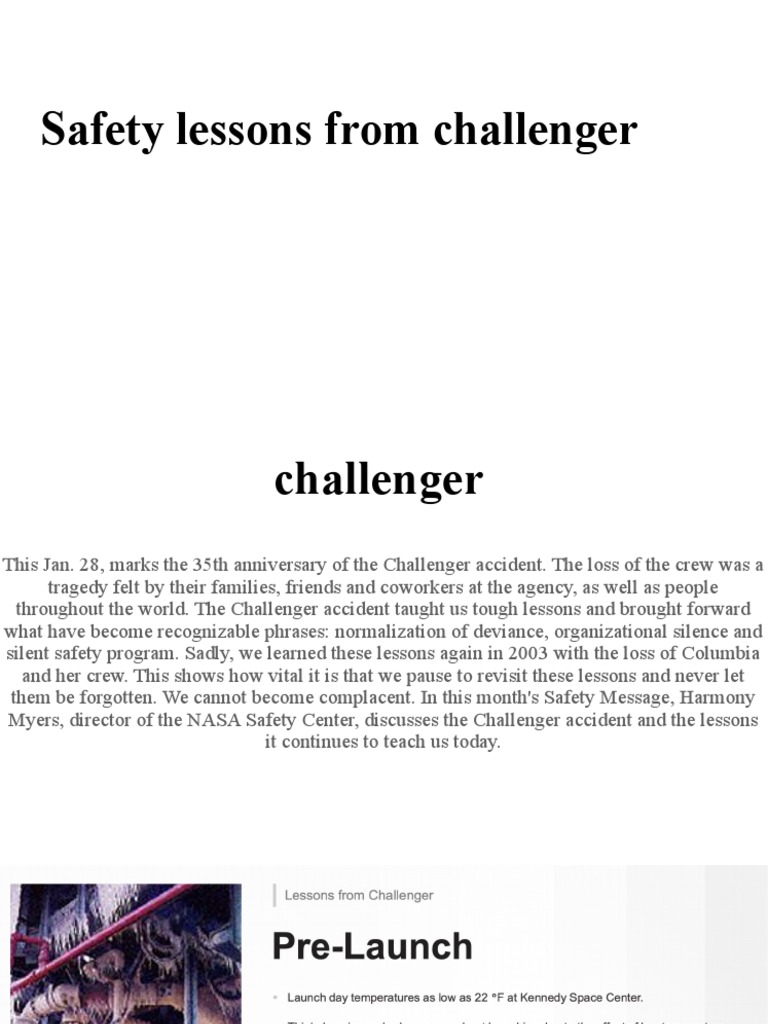 Challenger | PDF | Space Shuttle Challenger Disaster | Space Shuttle ...