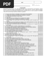 Avaliação BDEFS de Disfunções Executivas | PDF