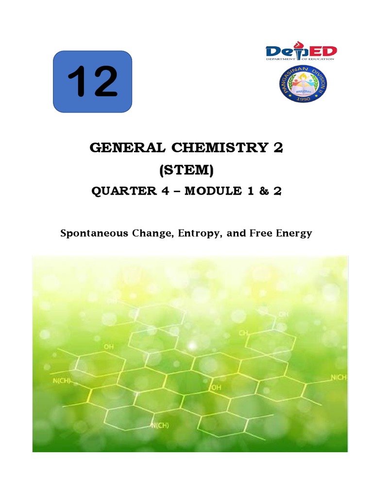 General Chemistry 2 (STEM) : Quarter 4 - Module 1 & 2 | PDF | Gibbs ...