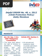 DepEd Child Protection Policy Booklet | PDF | Child Protection ...