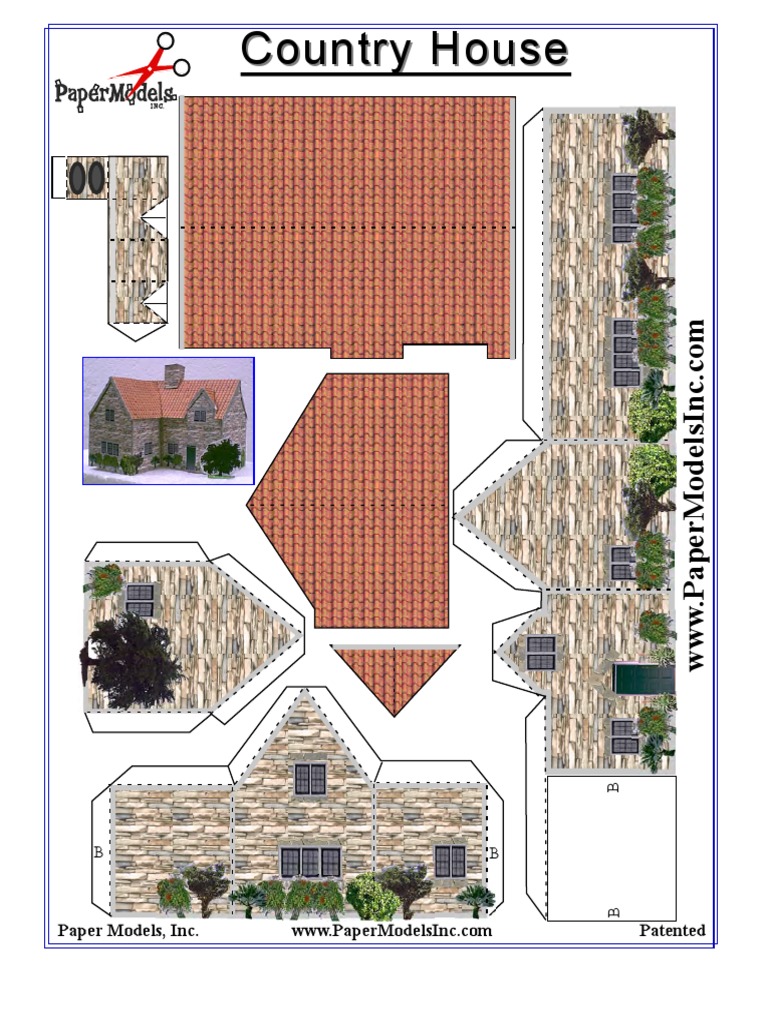 Country House Paper Model Design | PDF | Law