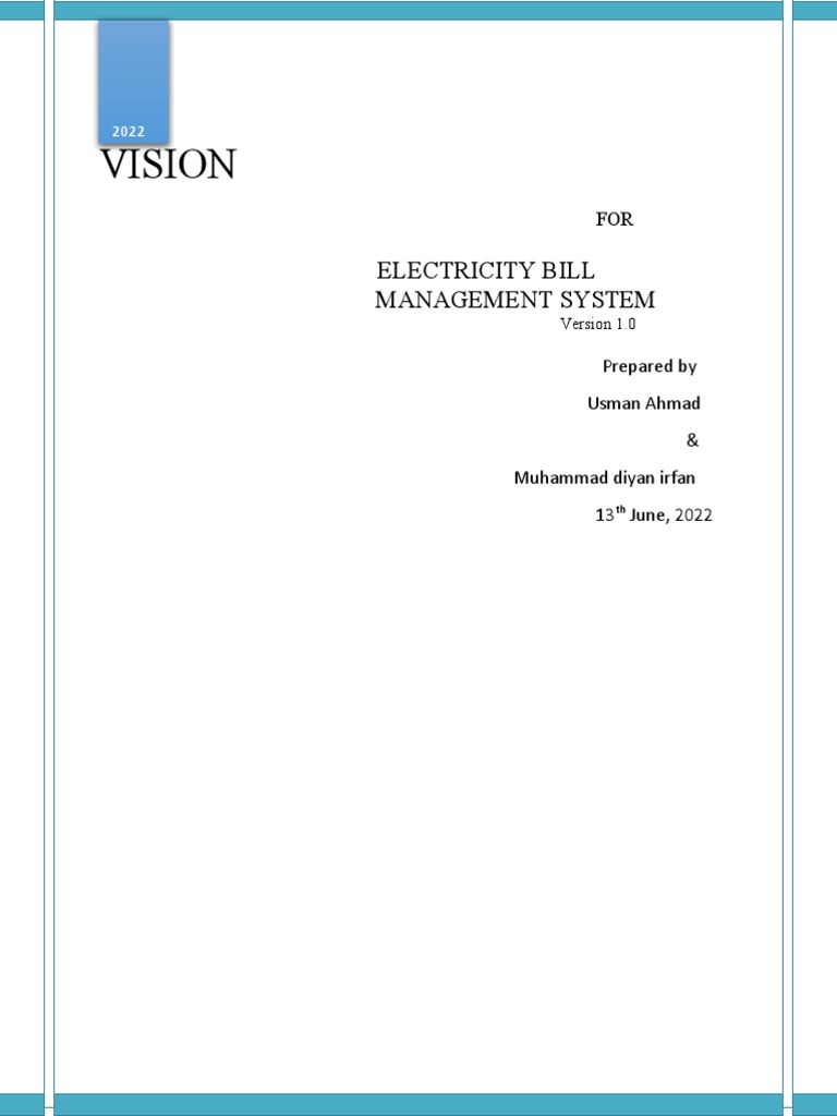 Vision: Electricity Bill Management System | PDF | World Wide Web ...
