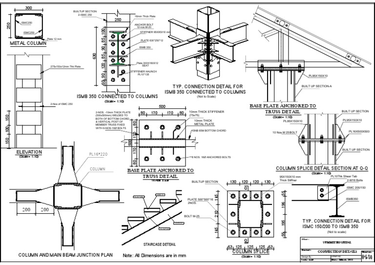 Connection Details-Model | PDF | Truss | Civil Engineering