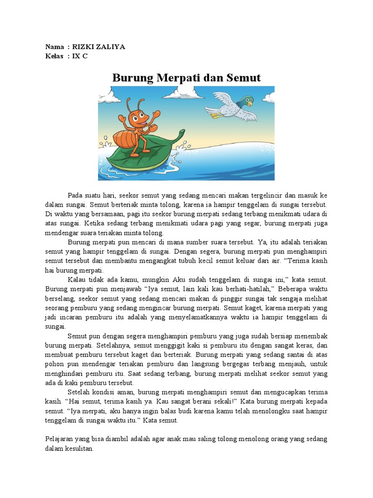 Burung Merpati Dan Semut | PDF | Puisi