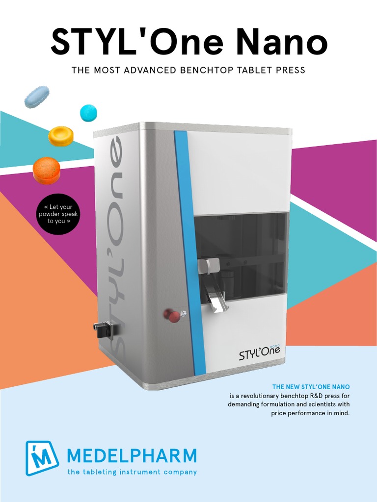 STYL'One Nano: The Most Advanced Benchtop Tablet Press | PDF | Tablet ...