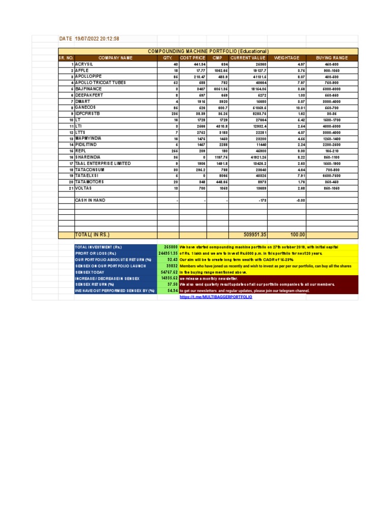 Compounding Machine Portfolio (1) - 1 | PDF | Business | Financial Markets