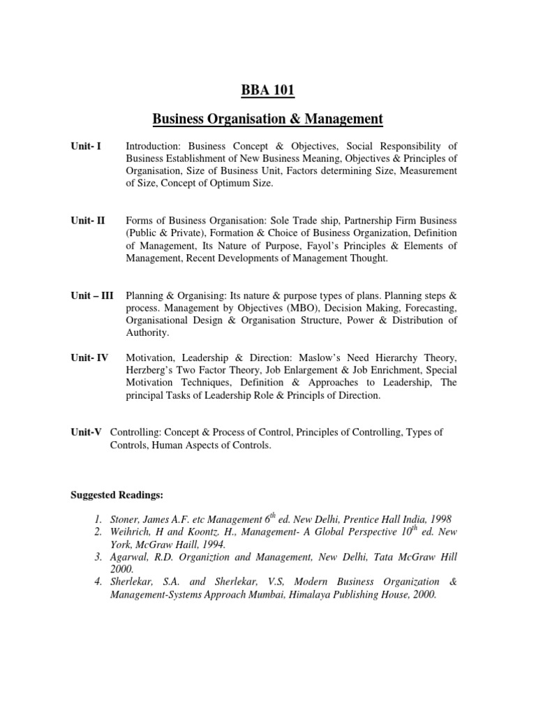 Bachelor of Business Administration | PDF | Consumer Behaviour ...