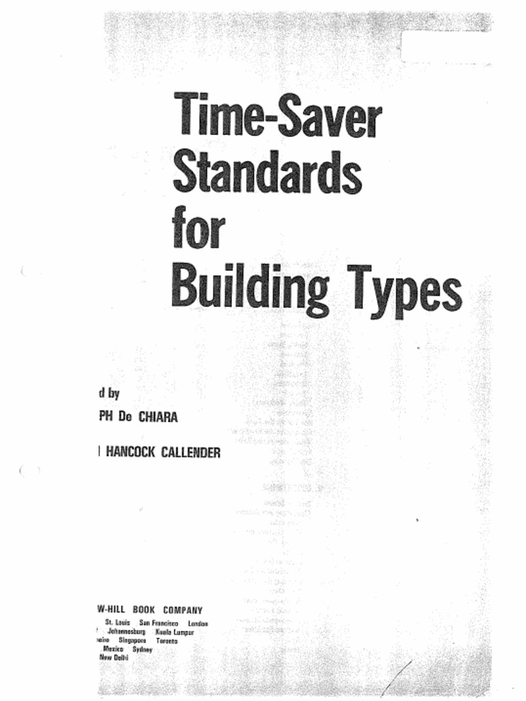 Time-Saver Standards For Building Types | PDF