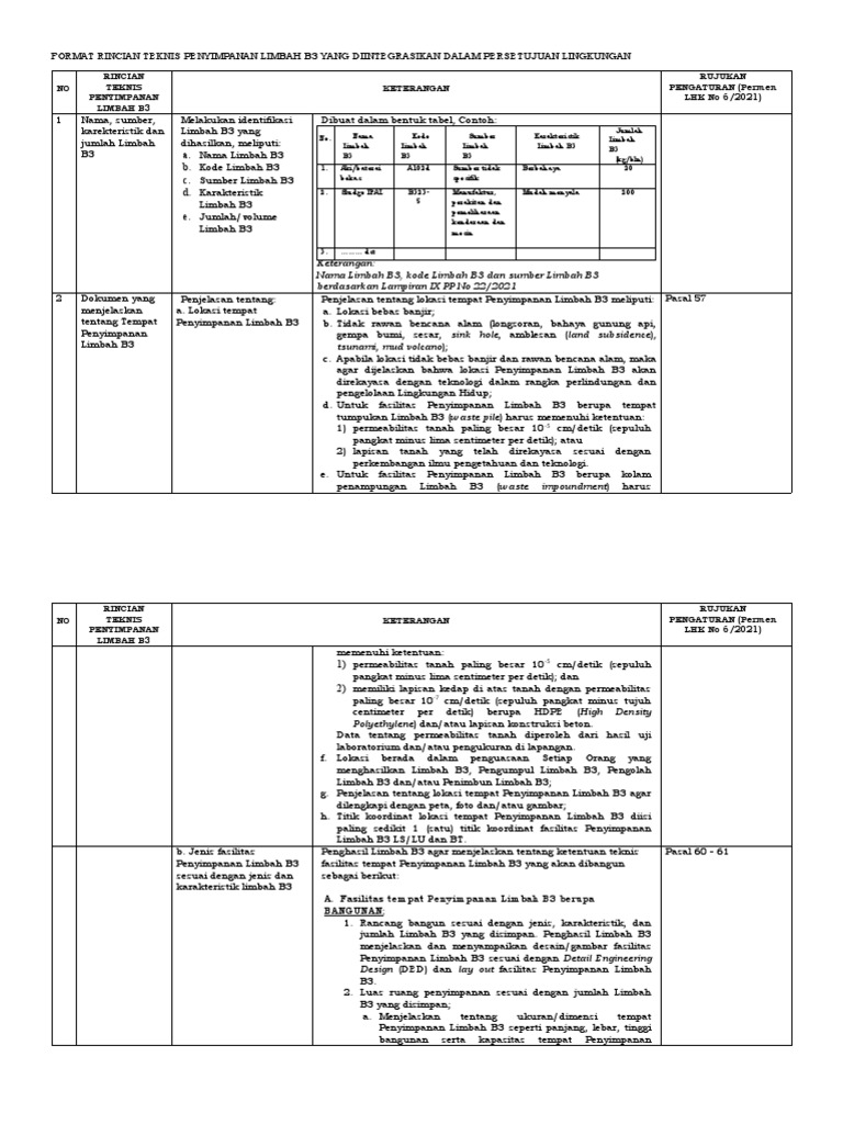 Format Rintek Penyimpanan Lb3 DLH Lamongan | PDF
