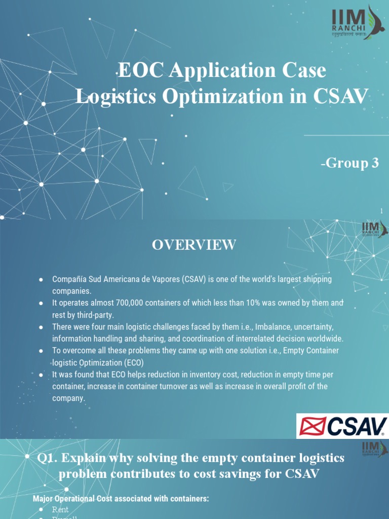 EOC 2 | PDF | Logistics | Inventory