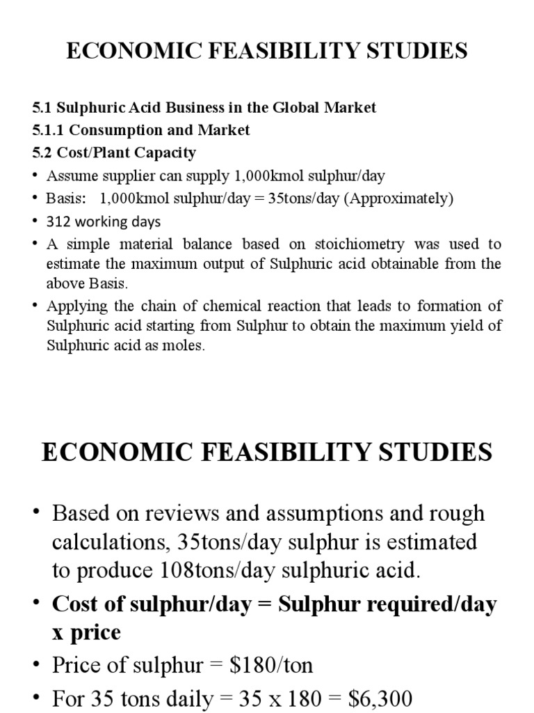 Economic Feasibility Studies | PDF | Economies