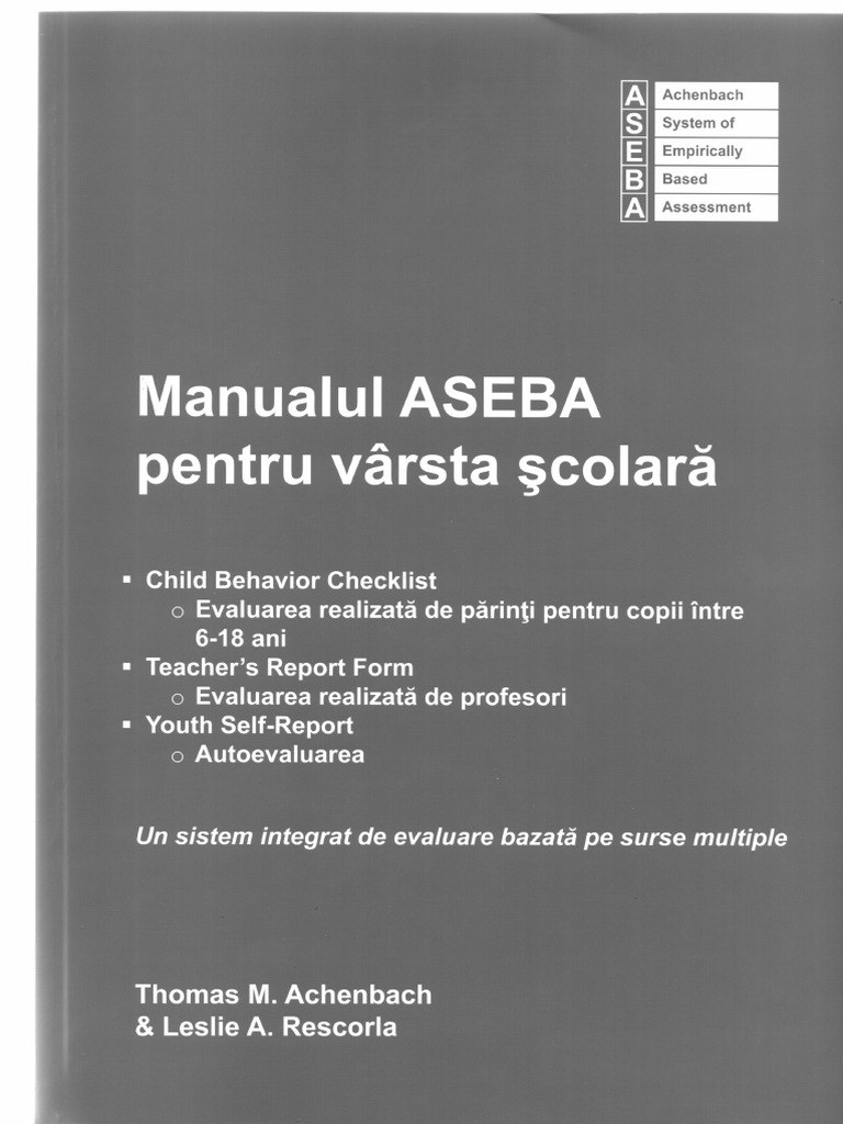 Carte ASEBA | PDF
