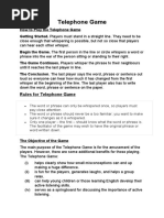 Chinese Whisper Game Instructions | PDF